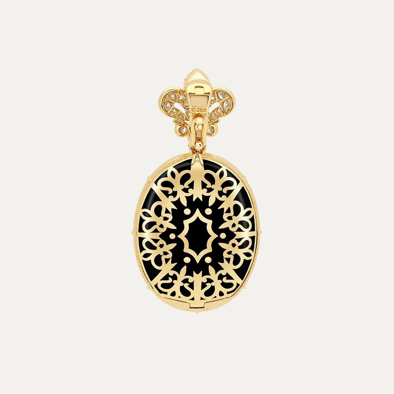 Solstice Emblem Diamond Pendant 18 Karat Yellow Gold – Aries Star ...